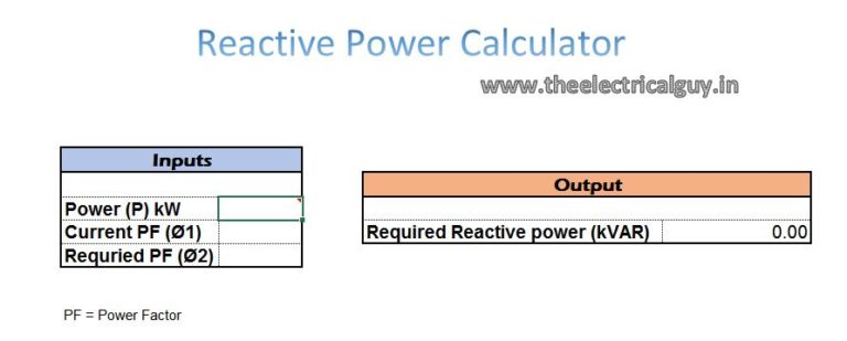 3 Steps to Calculate Required Reactive Power for PF correction ...