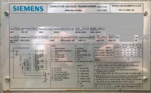 Nameplate details of Capacitive Voltage Transformer (CVT) | Explained ...